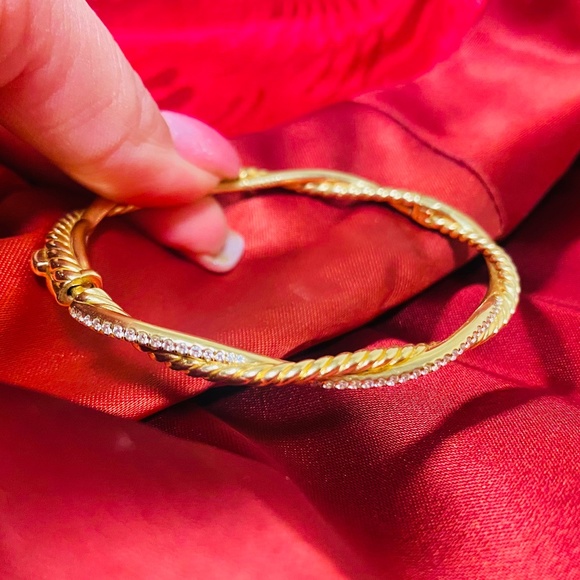 David Yurman | Jewelry | David Yurman 8k Yellow Gold And Diamond Pav ...